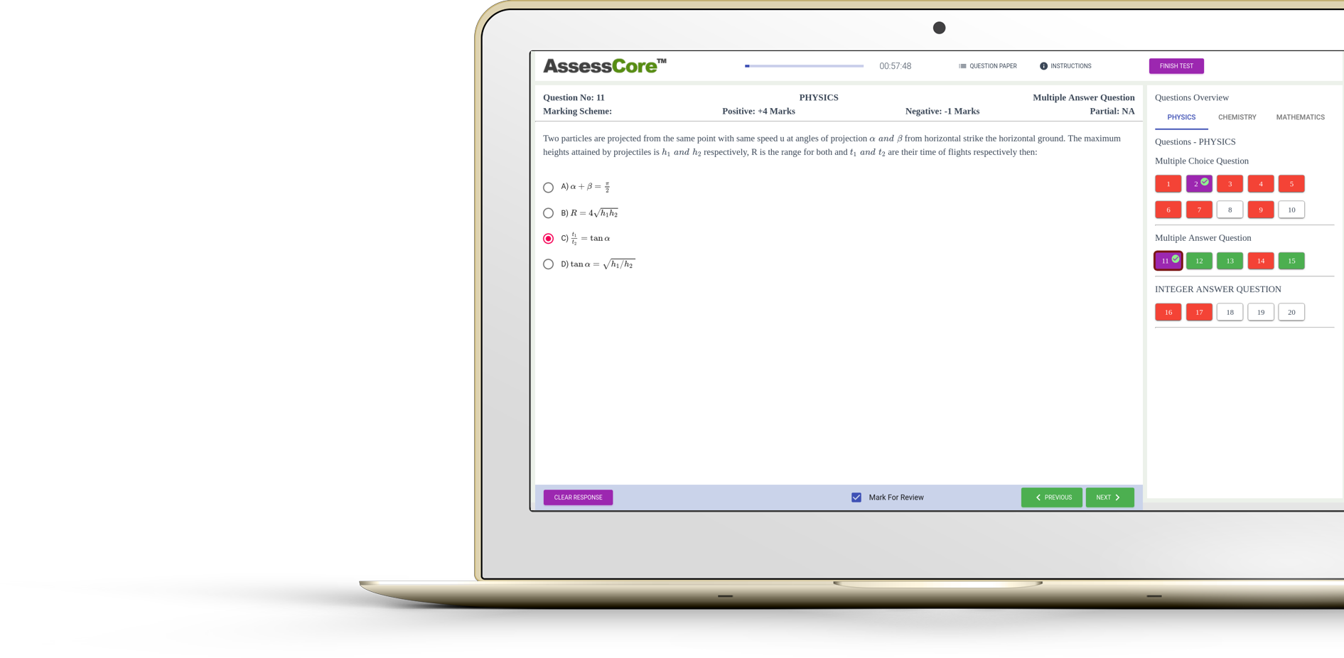 AssessCore: Online Assessment Platform for competitive exams and more